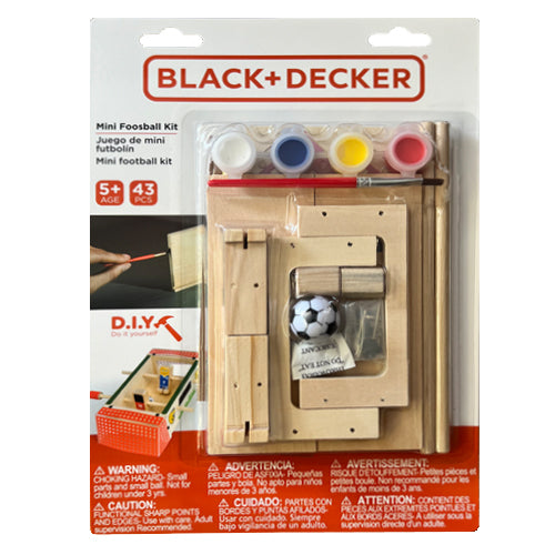 Mini Football Table Woodworking Kit | Black + Decker | Whirligig Toys