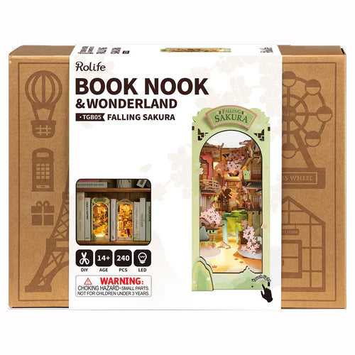 Falling Sakura Book Nook | Robotime Rolife | TGB05 | Whirligig Toys
